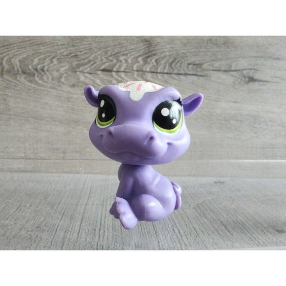 Littlest Pet Shop | Toys | Littlest Pet Shop Lps 358 Purple Hippo ...